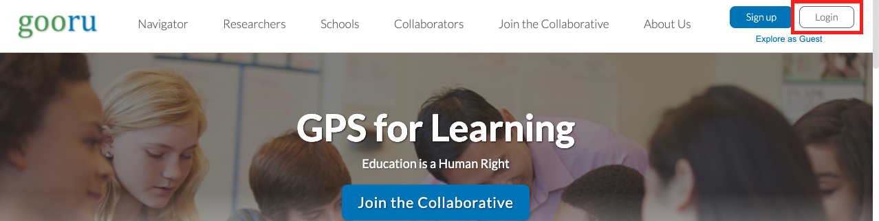 Resetting Your Password – Gooru Community